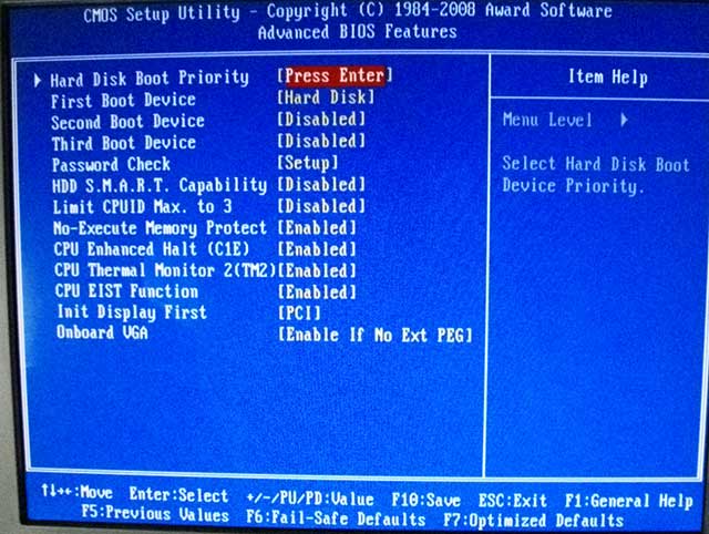 BIOS攻略 - Advanced BIOS Features編